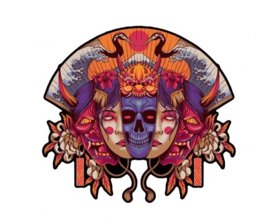 Japan Many Face Oni Demon Decal Sticker for Toyota Honda Subaru Nissan ...