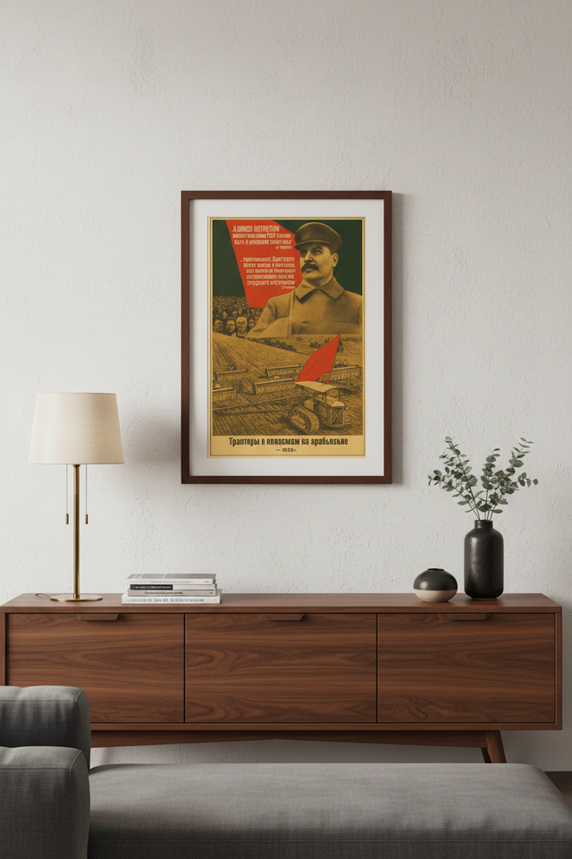 CLASSIC VINTAGE - Soviet Propaganda Poster (1930) - Stalin Tractors ...