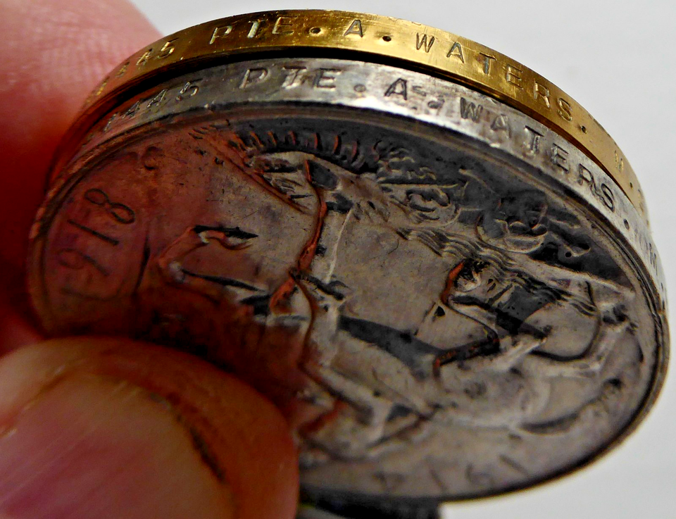 1914-1918 WW1 British War & Victory Medals Machine Gun Corps Somerset ...