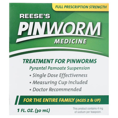 Reese's Pinworm Medicine Treatment For Pinworm 1 Oz (30 ml) Fast ...