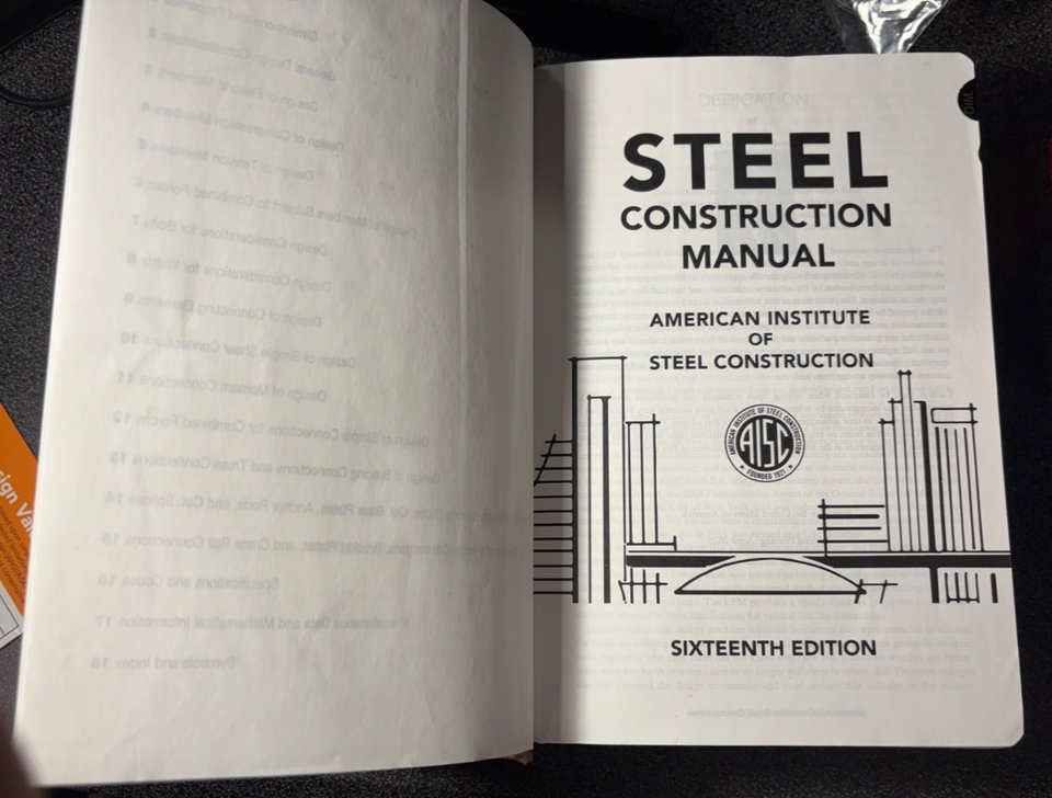 AISC Steel Construction Manual 16th Edition | eBay