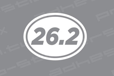 26.2 Marathon Decal Running Run Oval Stickers Vinyl Decal | eBay