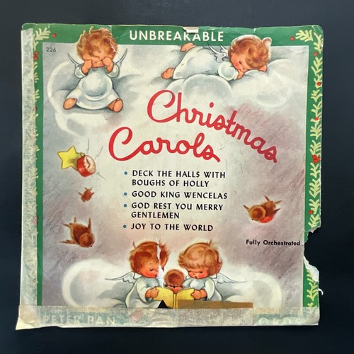 The Caroleers, Christmas Carols, Peter Pan Records, 7" 45rpm, Red Vinyl ...