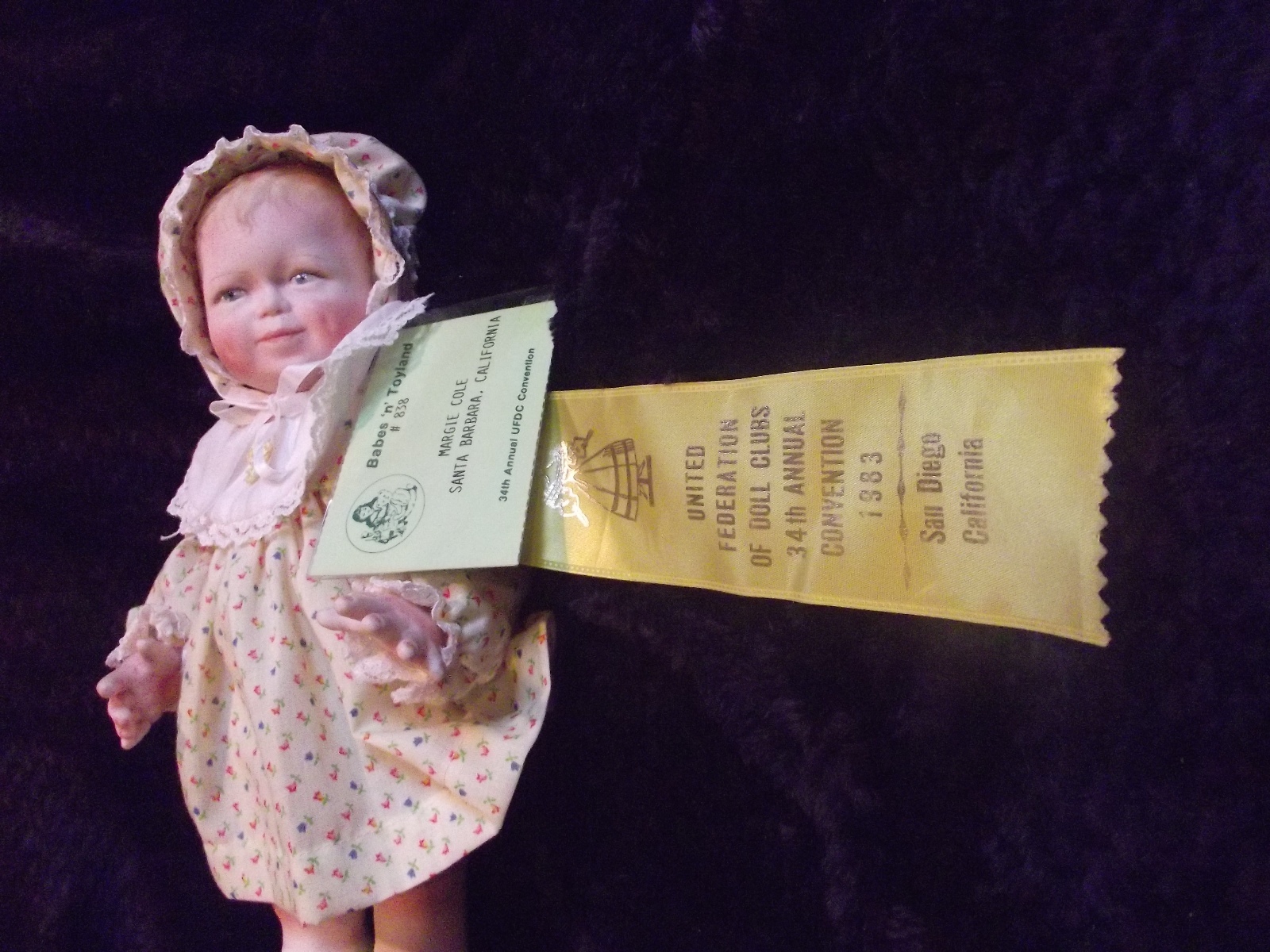 Sunshine 14" Porcelain Doll By Lucille Garrard 1983 UFDC convention San ...