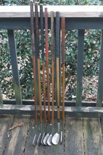 7 Club Antique Hickory Wood Shaft Rustless UK Made Set For Play | eBay