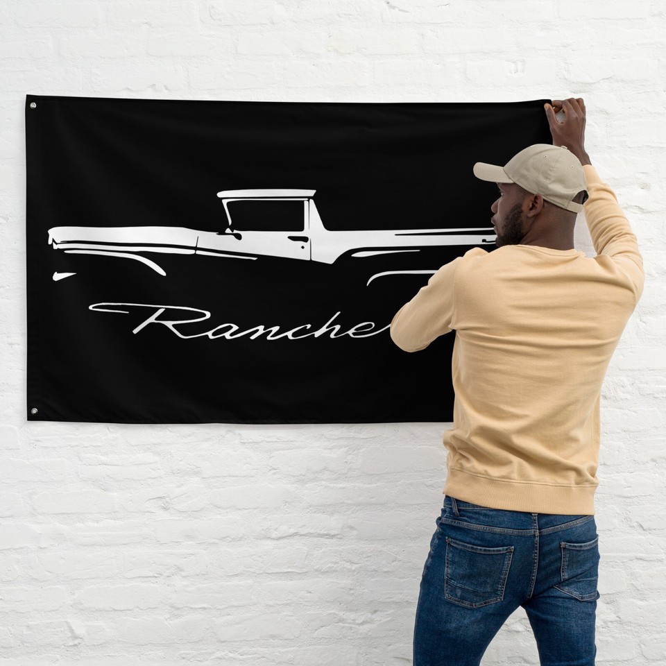 1957 Ranchero Classic Car Custom Garage Office Man Cave Banner Flag 34. ...