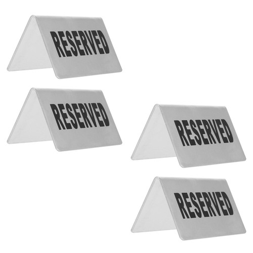 4 Pcs Number Plate Banquet Restaurant Table Signs Reserved Tent | eBay