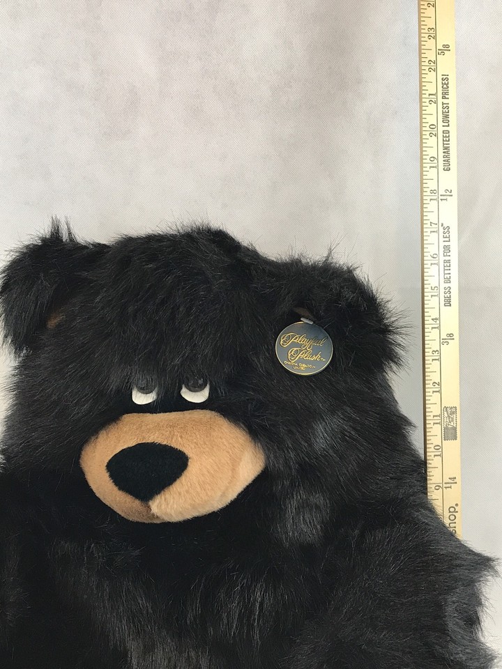 Vintage Chrisha Creation Limited Playful Plush Extra Large Black Bear ...