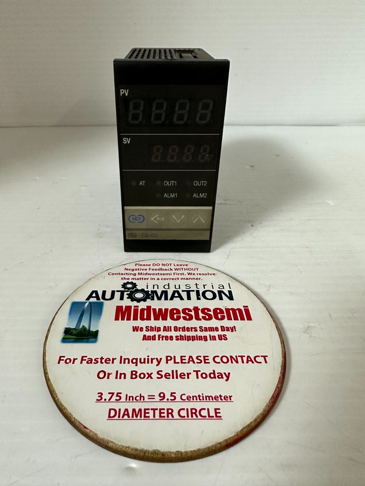 RKC CB400 TEMPERATURE CONTROLLER 100TO240VAC 7VA NO. 08G17491 SHIPS ...