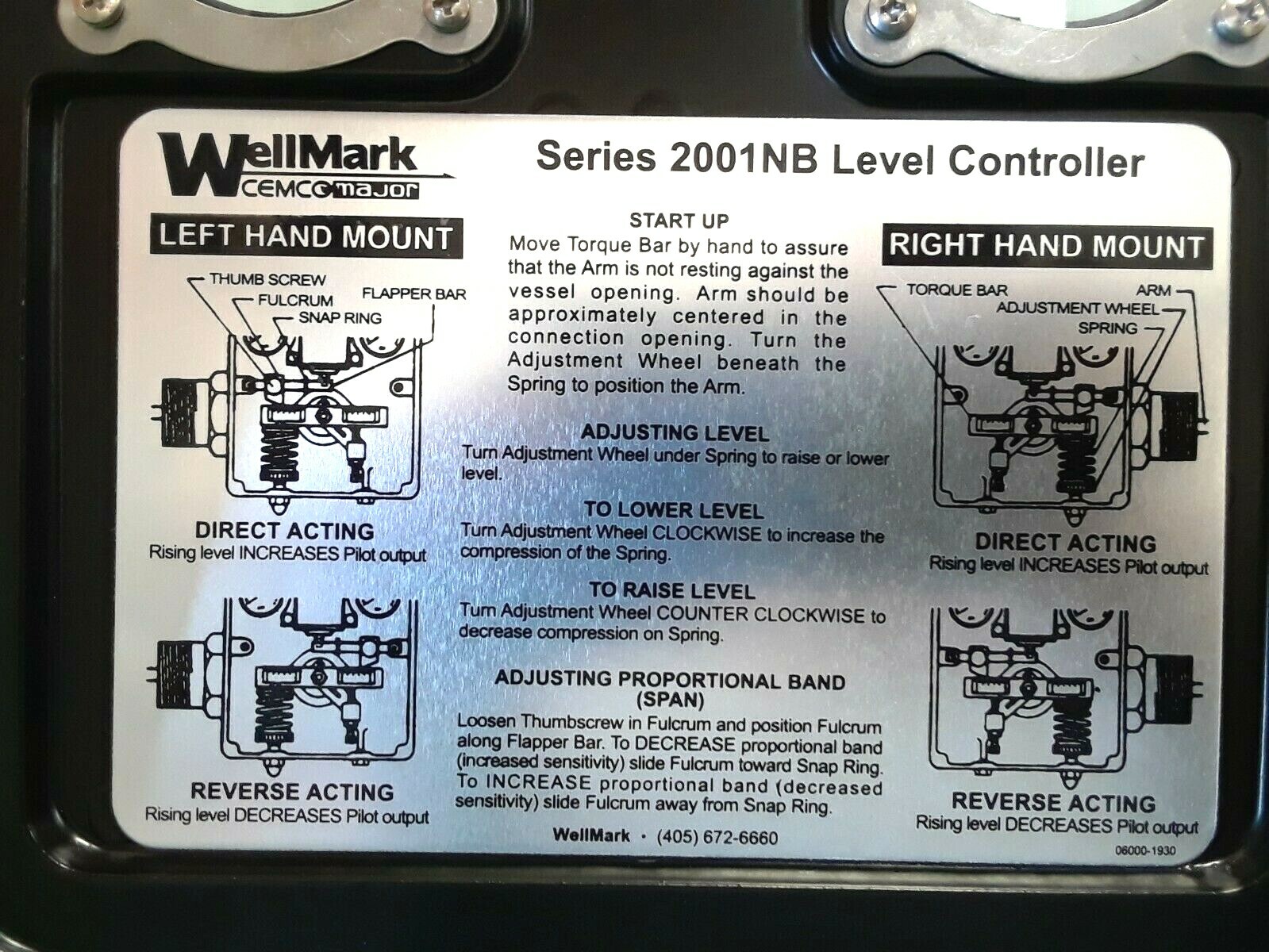 🟠WELLMARK CEMCO LIQUID LEVEL CONTROLLER PESSCO IS OFFERING 1 C090321-4 ...