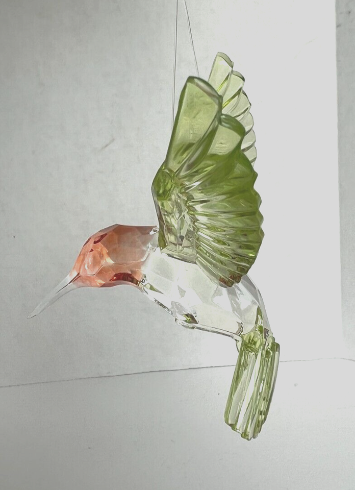 Ganz Crystal Expressions Acrylic Ruby Throated Hummingbird Red Head ...