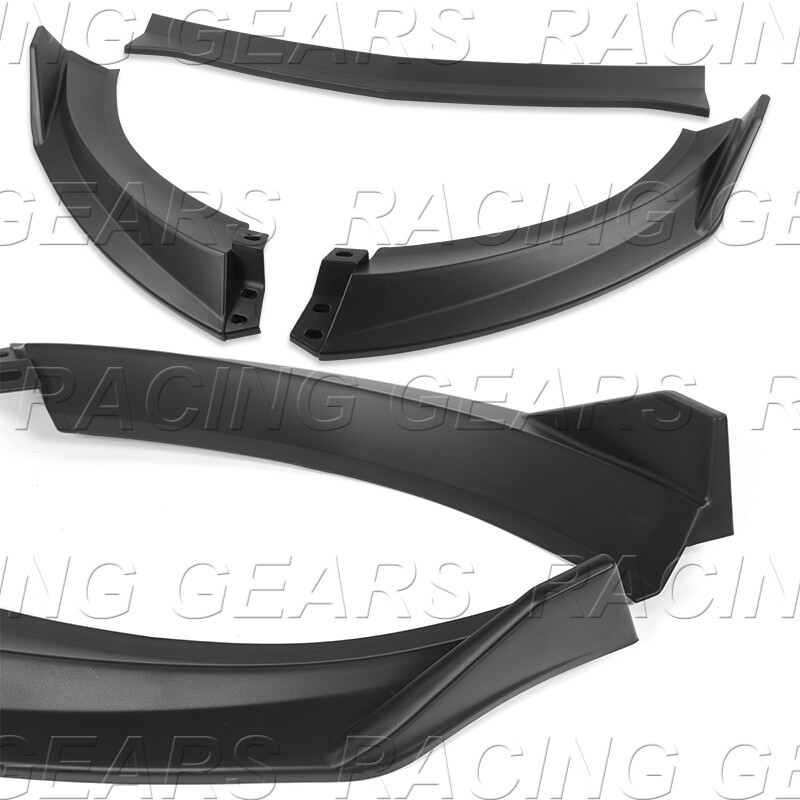 UNPAINTED BLACK FRONT LOWER BUMPER LIP SPOILER SPLITTER FOR 23-25 ...