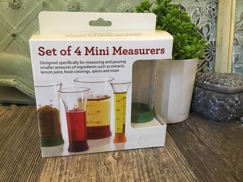 set of 4 mini measurers Plastic Beakers Cooking Tools 99991328002| eBay