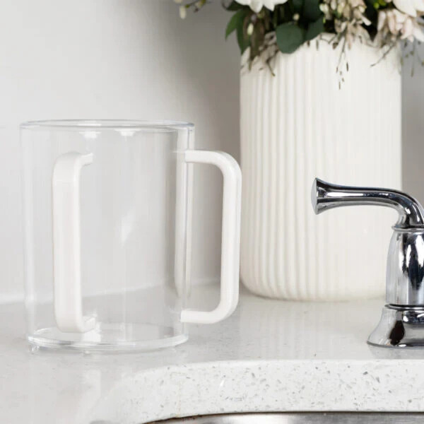 Netilat Yadayim Judaica Acrylic Hand Washing Cup with Dual White ...