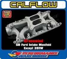 Chrome B&a Ford Performance Inc Street Boss 351w Clevor Intake Manifold ...