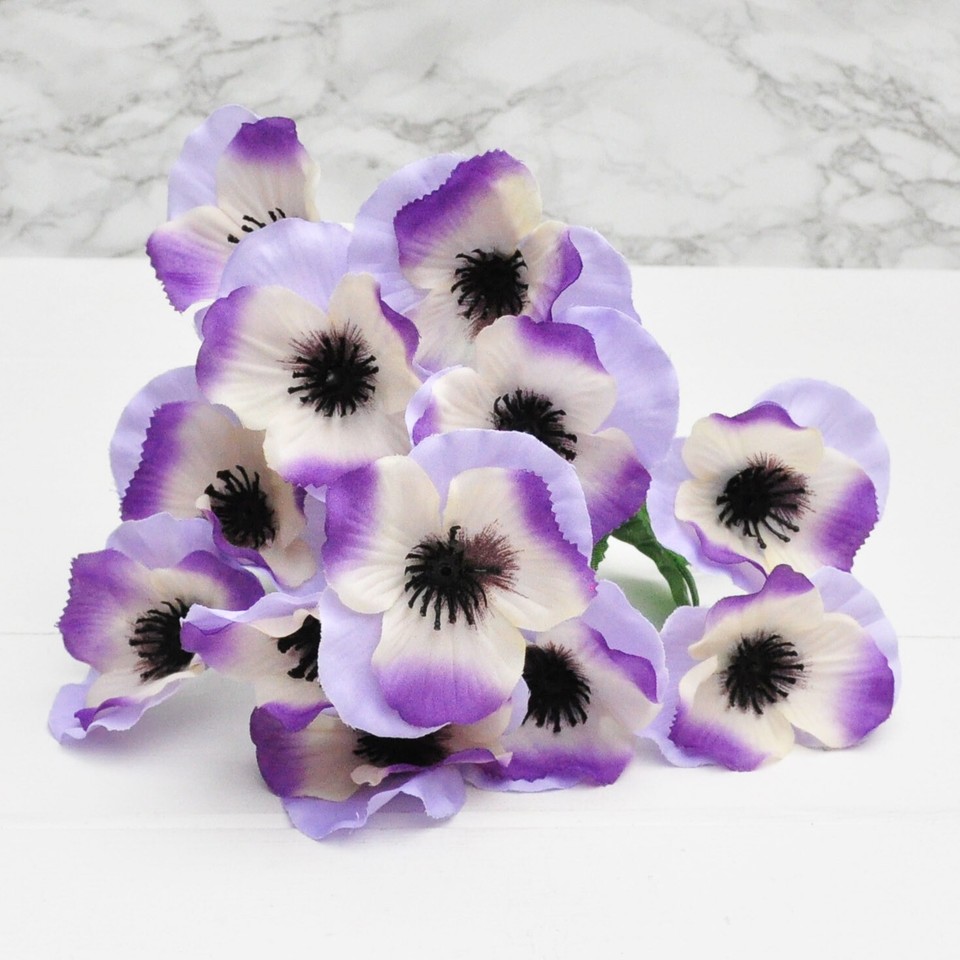 ARTIFICIAL SILK FLOWERS PANSY BUNCH 6 COLOURS Home Wedding Outdoor ...
