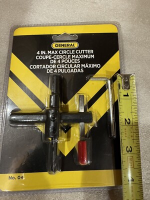 General Tools 4 Circle Cutter, Adjustable 7/8-Inch to 4-Inches | eBay