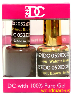 DND DC Gel Nail Polish 18ml-0.6fl.oz Gel Color Duo DC052- WALNUT BROWN ...