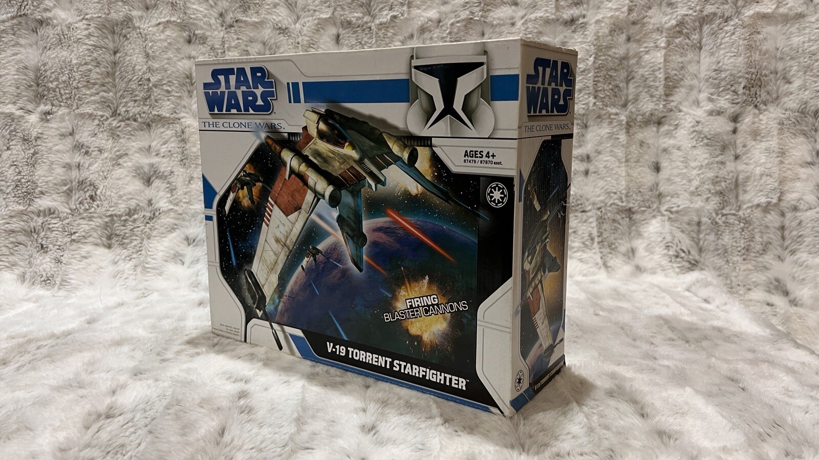 Star Wars Hasbro 2008 TCW V-19 Torrent Starfighter Complete Ship for ...
