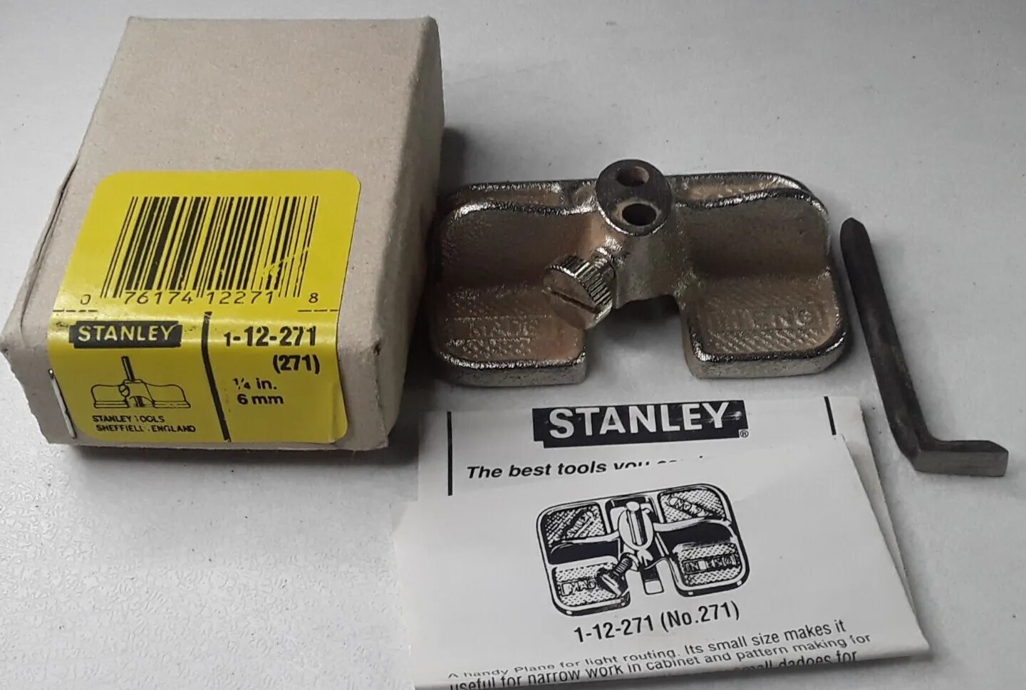 Stanley 271 Small Router Plane Made in England Woodworking Carpentry ...