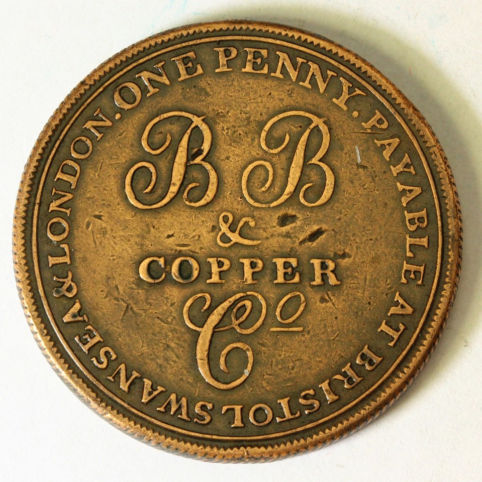 GREAT BRITAIN 1 Penny Token 1811 - Copper - Brass and Copper Company ...