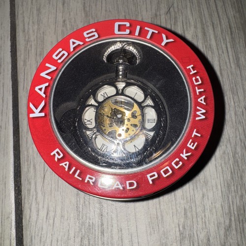 Kansas City Railroad Pocket Watch Antique Style Inspired by Jesse James ...