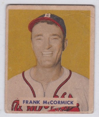 1949 Bowman #239 Frank McCormick. Boston Braves. | eBay