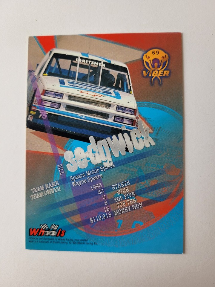 1996 Wheels Viper #69 Bill Sedgwick | eBay