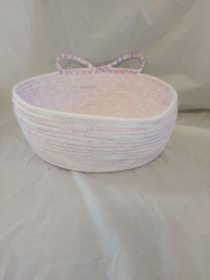 Adorable Heart Embroidered Cotton Rope Basket | eBay
