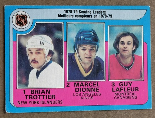 Bryan Trottier/Marcel Dionne/Guy Lafleur 1979-80 O-Pee-Chee #3 Scoring ...
