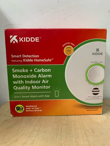 Kidde Smoke+Carbon Monoxide Alarm w Air Quality Monitor P4010ACSCOAQ ...