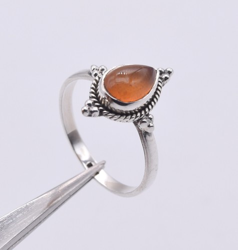 925 Solid Sterling Silver July Birth Gemstone Red Carnelian Ring | eBay