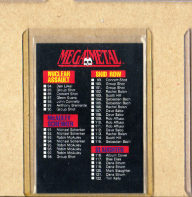 Mega Metal-Trading Card-Checklist-#150-Official Licensed-Authentic ...