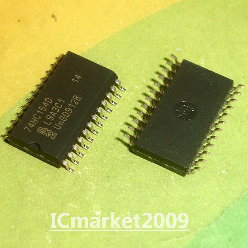 10 PCS 74HC154D SOP-24-7.2mm 74HC154 4-to-16 Line Decoder/Demultiplexer ...