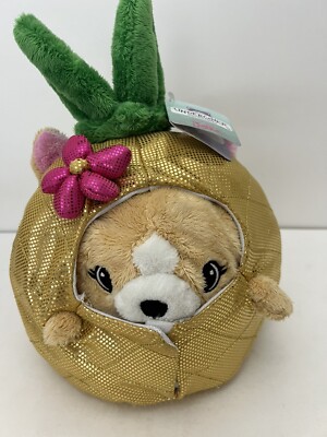 Squishable Undercover Corgi Dog Pineapple Justice Beige Gold Plush 8" w ...