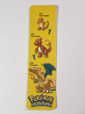 RARE Charizard - Vintage Official NINTENDO Pokémon Bookmarks 2000 | eBay