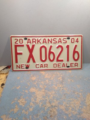 2004 Arkansas DEALER License Plate Tag Original , Used , New Car Dealer ...