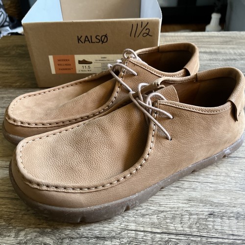 Kalso Darby Negative Heel Earth Shoe Tan Cognac Nubuck Men's Size 11.5 ...