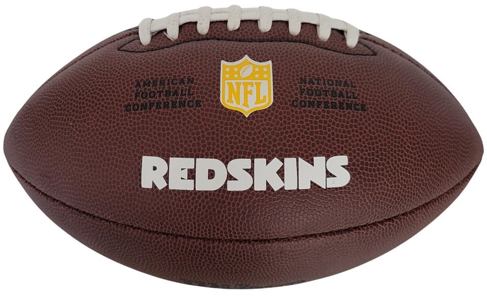 Mark Rypien Signed Washington Redskins Logo Football Exact Proof COA ...