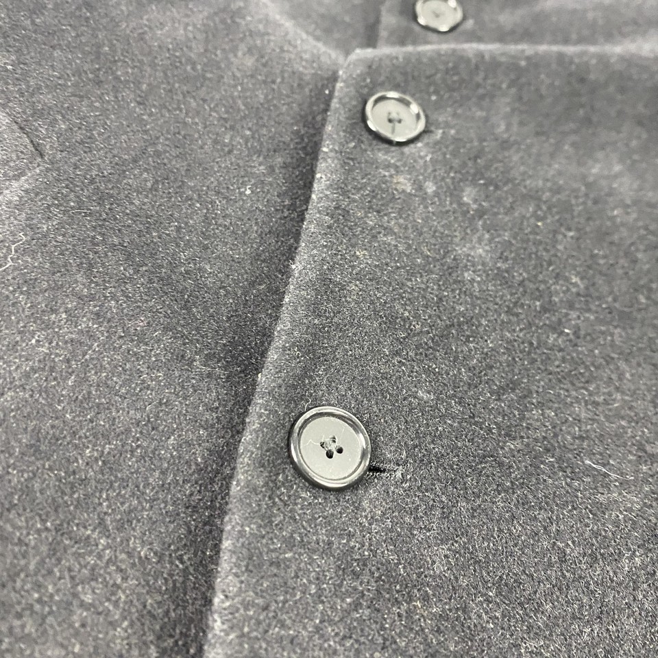 Jos A Bank Coat Mens 48 Gray Wool Overcoat Single Breasted Long Formal ...