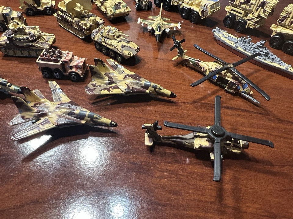 Micro Machines Military Lot of Tanks, Helicopters, & Boats. 21 Pieces ...