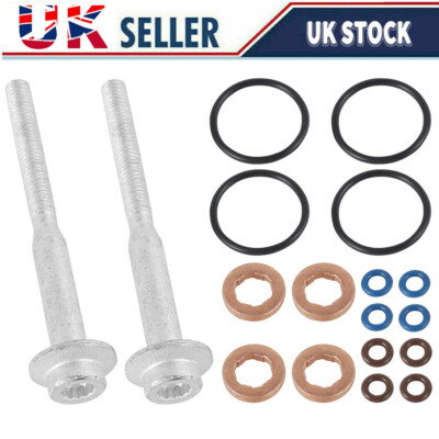 18Pcs Kit Injector Clamp Bolt Nozzle Seal For VW Audi A1 A3 Skoda Seat ...