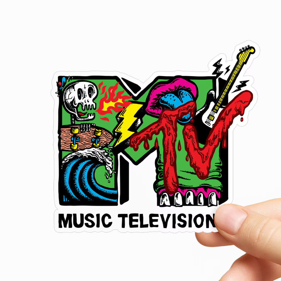 MTV Music Television Creatures Logo 8cm Sticker Aufkleber | eBay