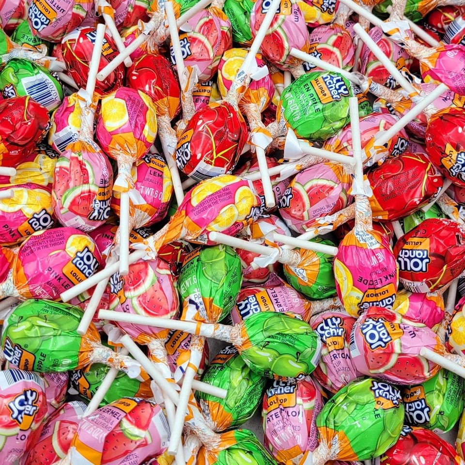 Jolly Rancher Round Lollipops, Assorted Fruit Filled Pops, Bulk Candy ...