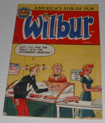 Wilbur # 24...VG-F..5.0 grade...1949 Canadian comic book...lot good ...