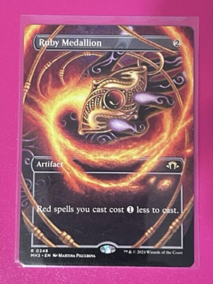 MTG *Ruby Medallion* (Borderless) -Modern Horizons 3 (MH3) #348- NM Reg Rare - | eBay