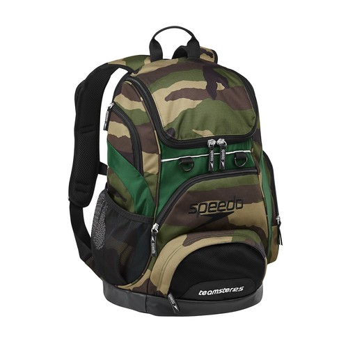 Speedo Teamster Backpack Swim Gear Back Pack Bag-35L Liters-Camo ...