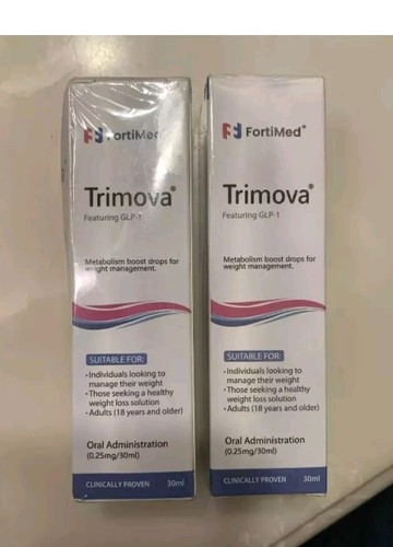(2 Pack) Trimova Weight Loss Drops for Burning Excess Fat & Boosting ...