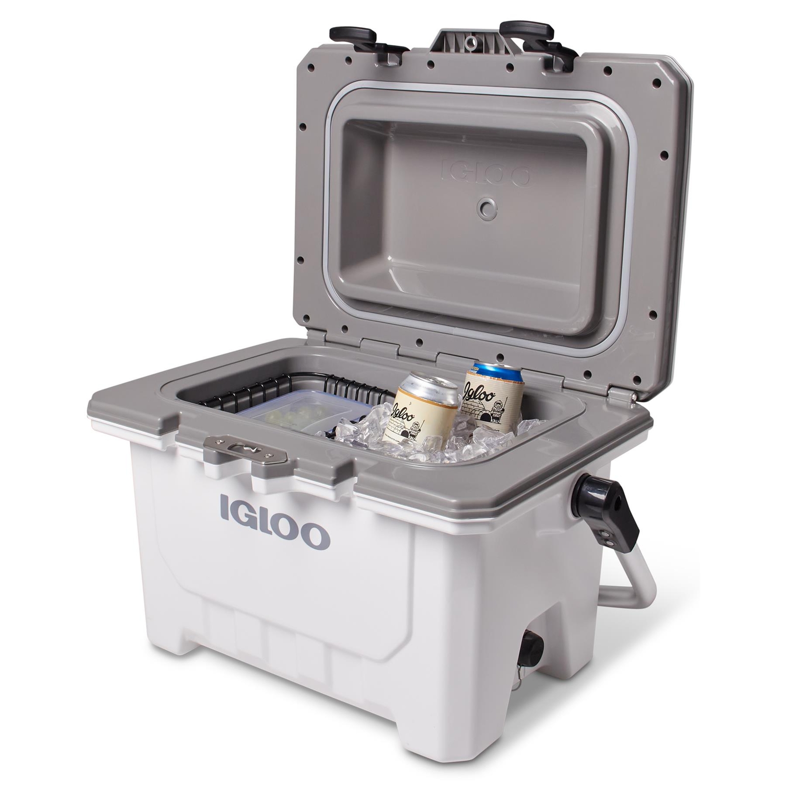 IGLOO COOL BOX IMX 24 SUPER TOUGH WHITE BLACK HEAVY DUTY FISHING ...