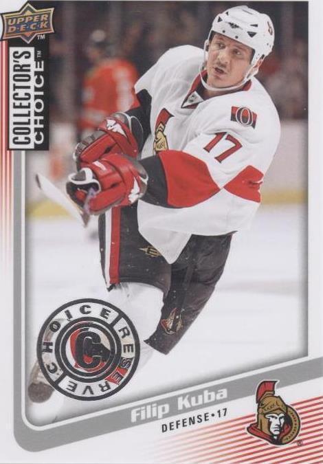 2009-10 Upper Deck Collector's Choice - Filip Kuba #54 Choice Reserve ...